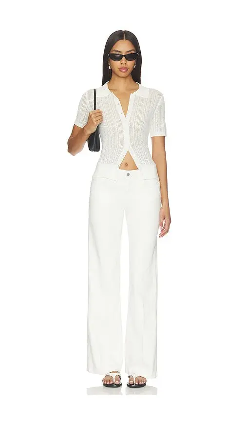 Joe's Jeans The Davey Pointelle Cardigan - Ecru