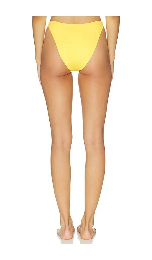 Heavy Manners High Cut Full Coverage Bikini Bottom - Limone