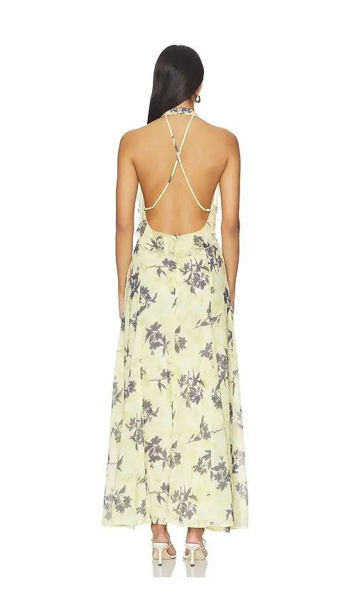 4TH & RECKLESS Portia Open Back Maxi Dress