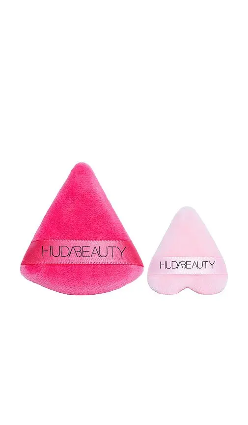 HUDA BEAUTY Mini And Medium Powder Puff Set 2 Pack - Pink