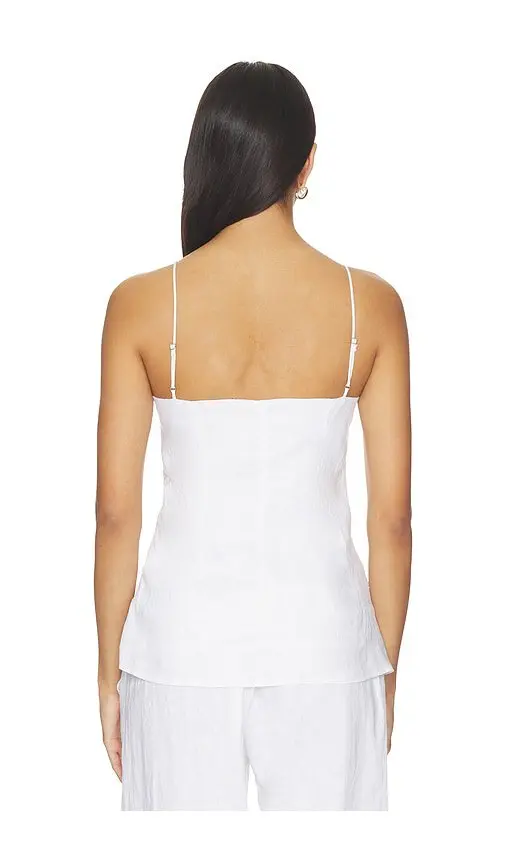 AEXAE Linen Strap Top