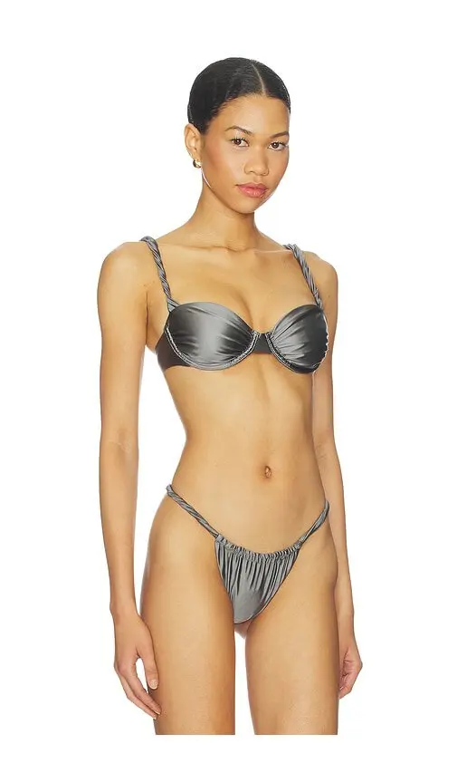 LOVEWAVE The Rowena Top In Metallic