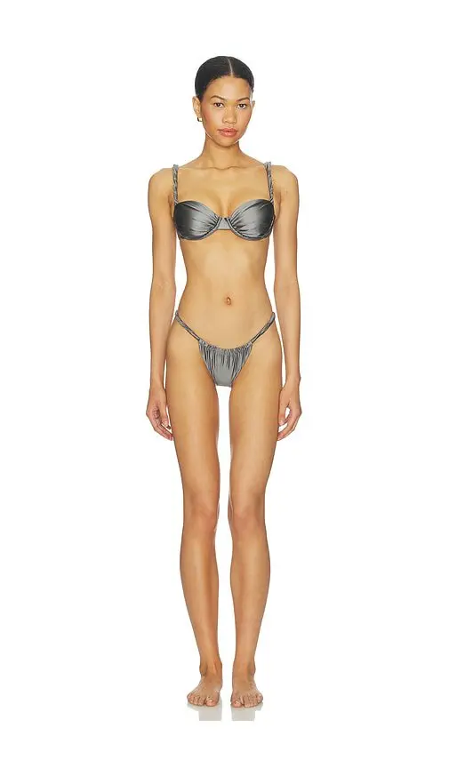 LOVEWAVE The Rowena Bottom In Metallic