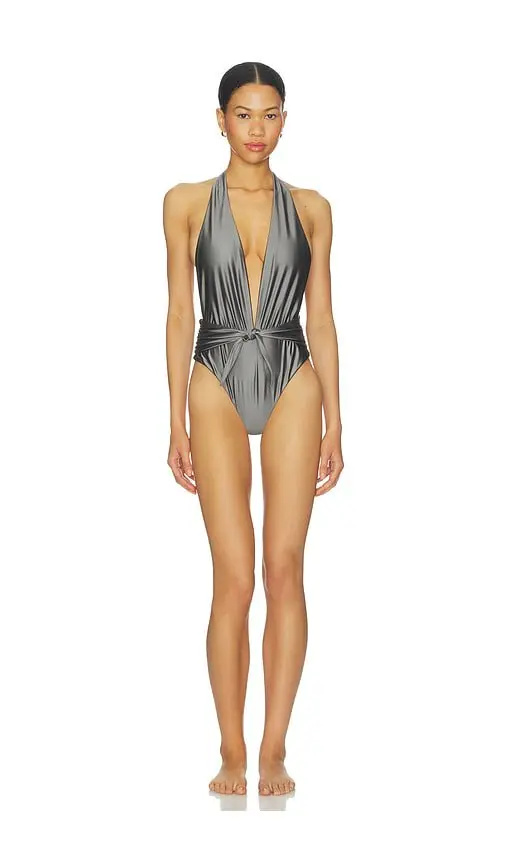 LOVEWAVE The Soraya One Piece In Metallic - Silver