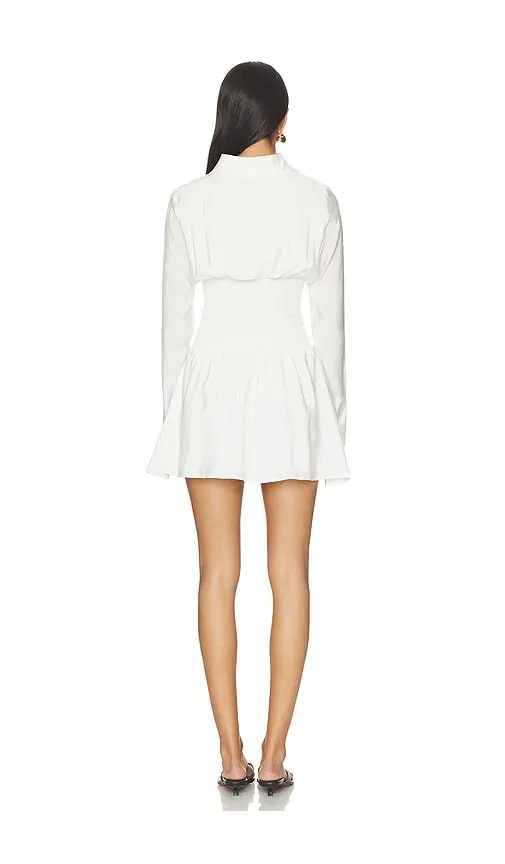 ALL THE WAYS Clementine Button Up Mini Dress - White