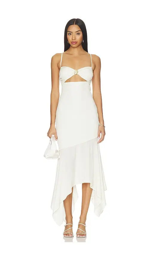 BAOBAB Josefina Maxi Dress In White - Salina
