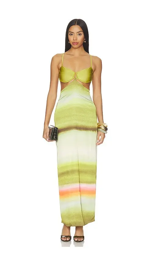 BAOBAB Kalina Maxi Dress In Green - Valle Sagrado