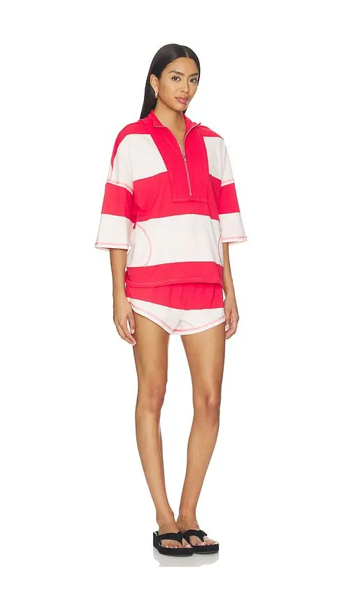 Free People Retro Rugby Set - Grapefruit Combo