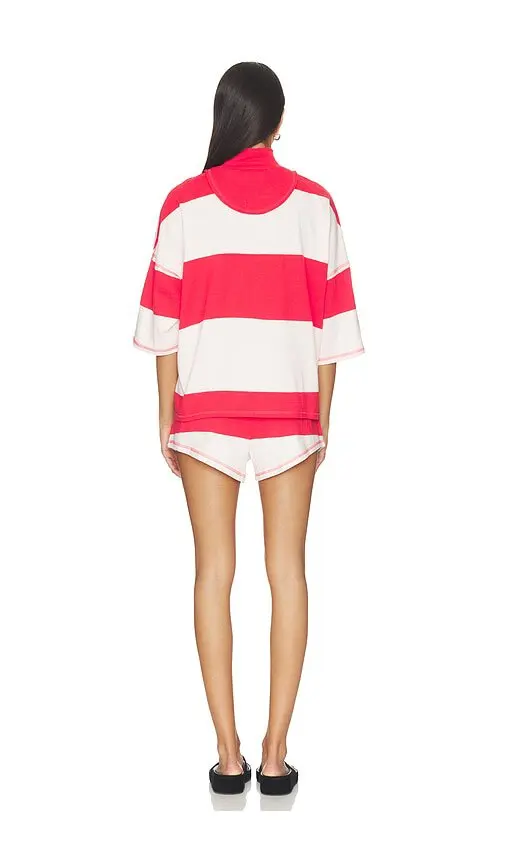 Free People Retro Rugby Set - Grapefruit Combo