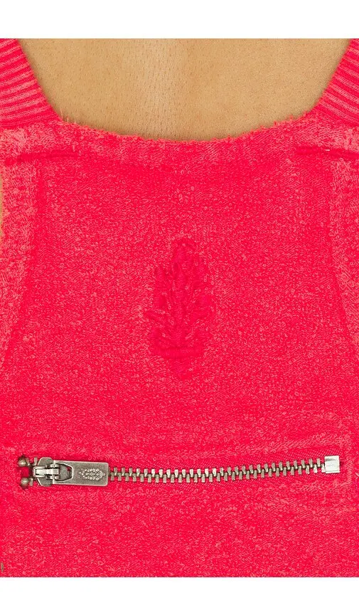 Free People Mini Towel Terry Dress - Grapefruit