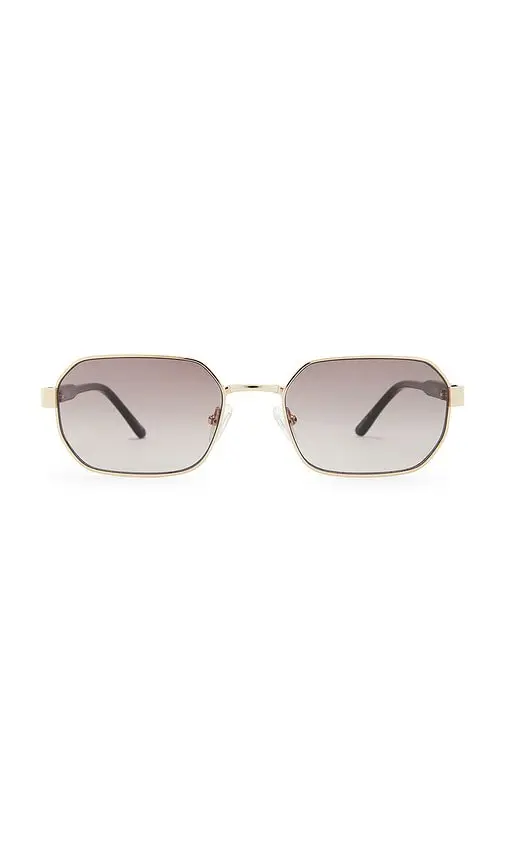 OTRA Hannah Sunglasses - Gold & Smokey Brown
