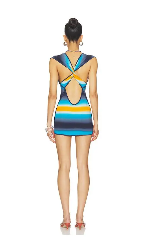 INDAH Handpainted Bodycon Mini Dress