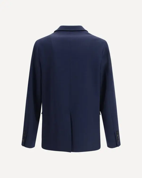 Gucci Cotton Jersey Jacket With Notch Lapel And Single-breasted Closure - Blue