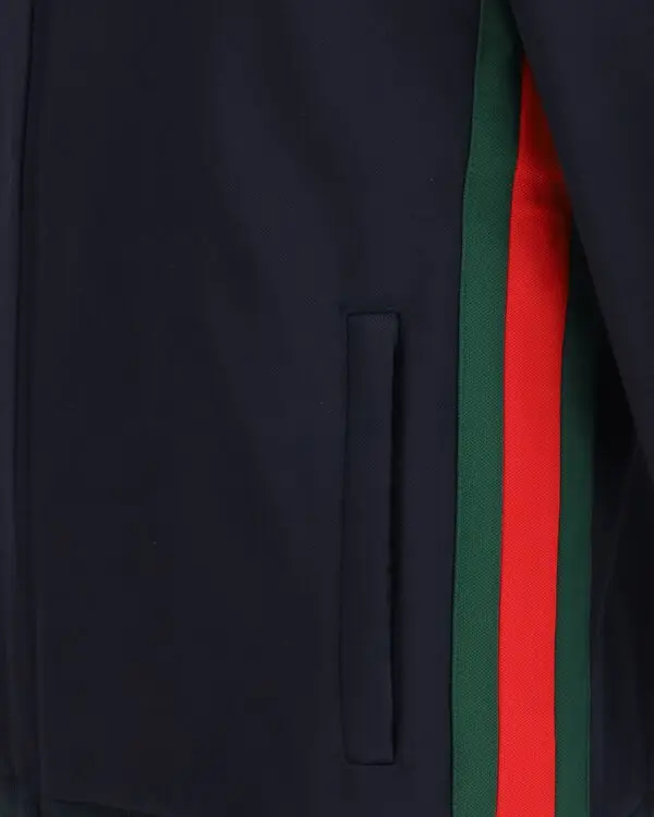 Gucci Technical Jersey Zip-up Jacket - Blue