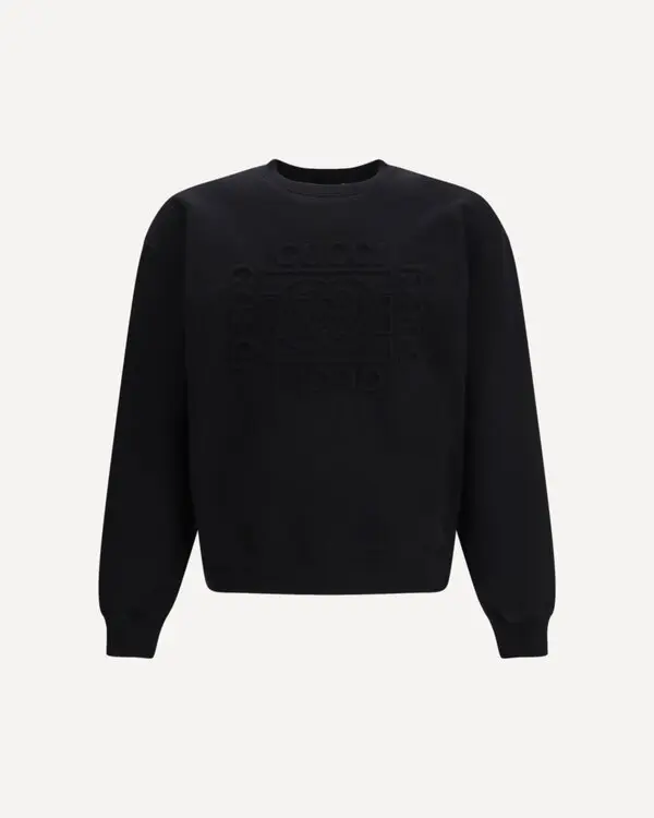 Gucci Cotton Sweatshirt With Raised Logo