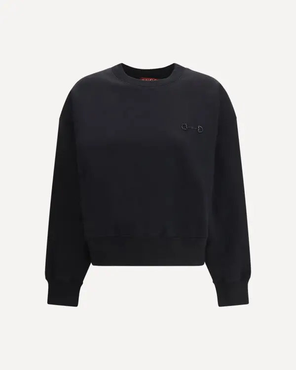 Gucci Brushed Cotton Jersey Sweatshirt With Horsebit Embroidery