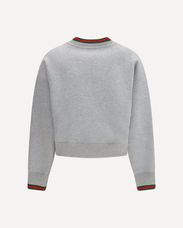 Gucci Web Cotton Jersey Sweatshirt