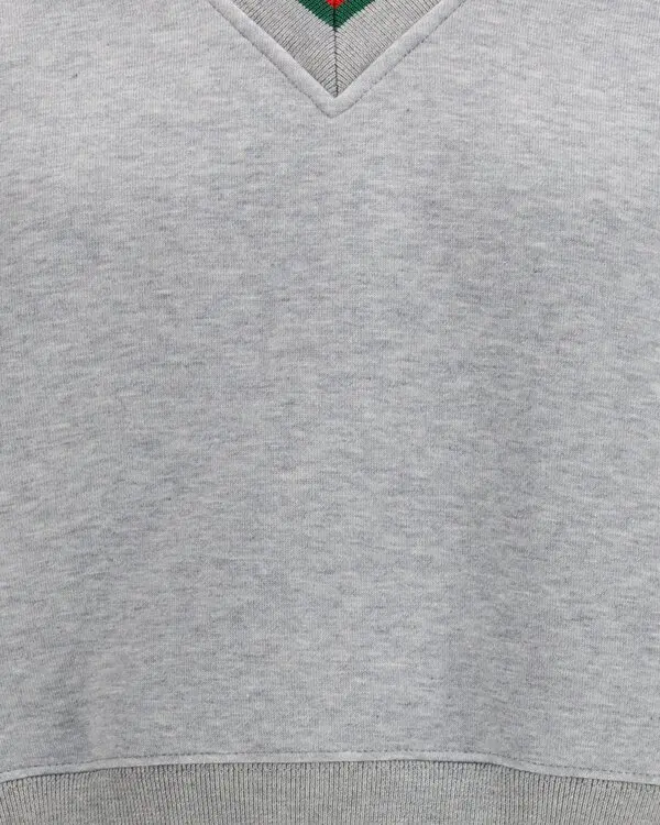 Gucci Web Cotton Jersey Sweatshirt