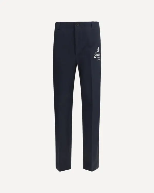 Gucci Compact Cotton Twill Pants