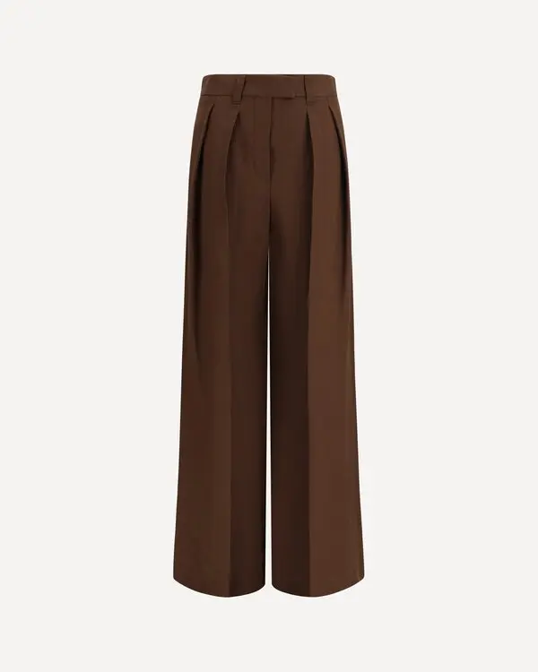 Brunello Cucinelli Wide-leg Linen Trousers
