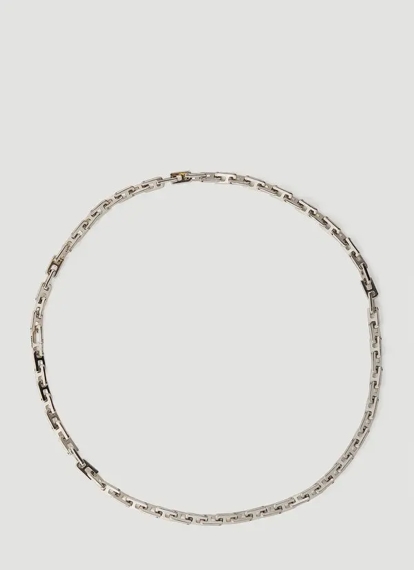 AMBUSH Sterling Engraved Logo Chain Necklace - Silver