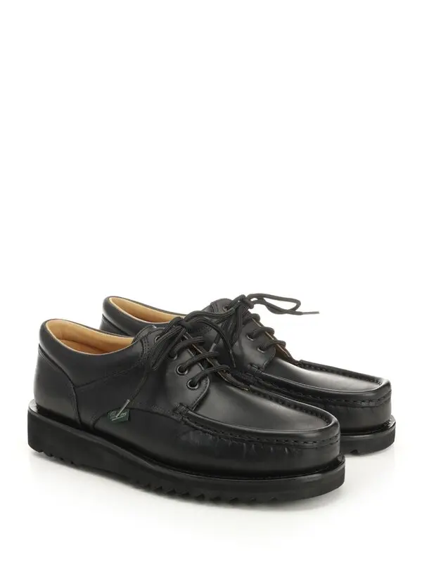 Paraboot Thiers Leather Lace-up Shoes - Black