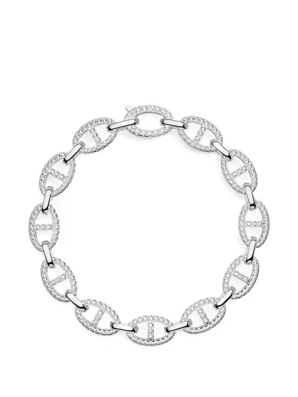 APM MONACO Maille Marine Pavé-set Bracelet - Silver
