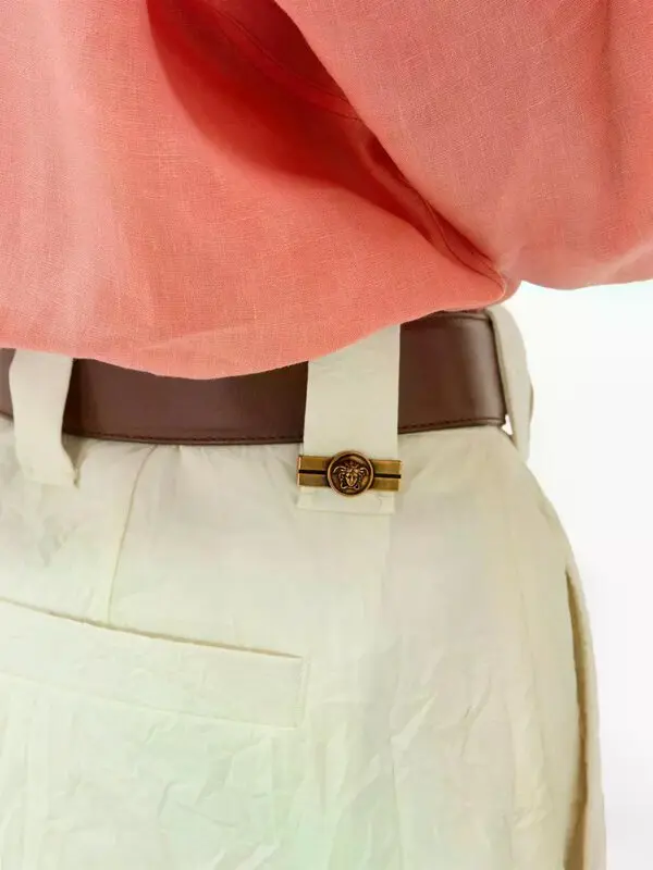 Versace Wool Creased Formal Pants