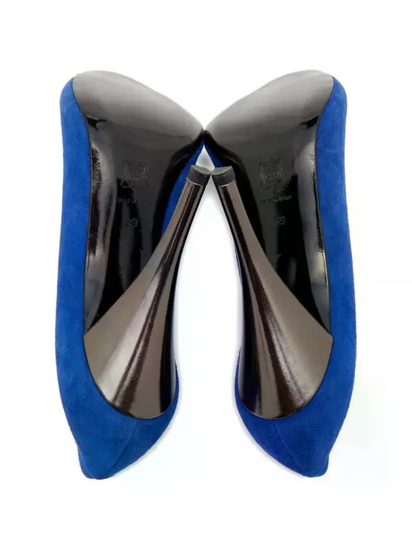 Pierre Hardy Suede Open-toe Stiletto Pumps