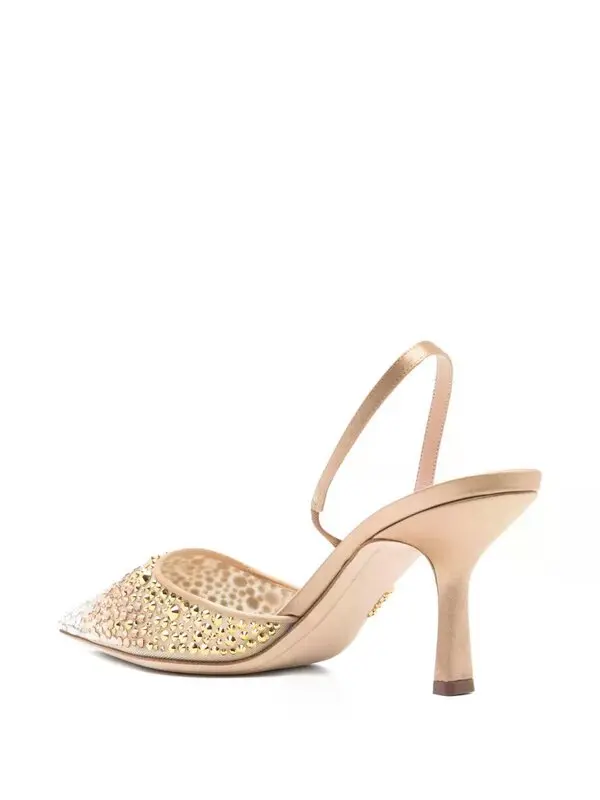 Rodo Crystal-embellished Slingback Pumps
