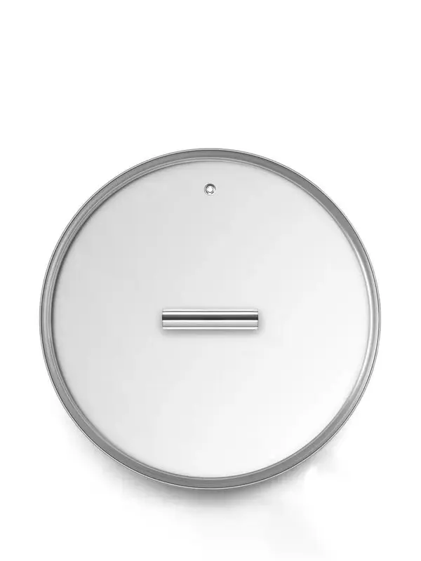 SMEG Logo-engraved Glass Lid - White