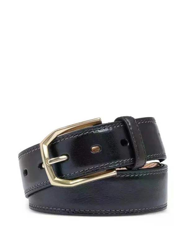 THE BRIDGE Leather Belt - Black