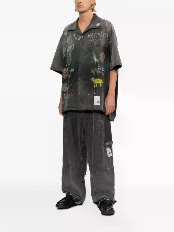 Mihara Yasuhiro All-over Graphic Print Shirt