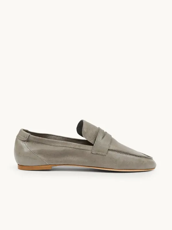 JAMIE HALLER Unlined Suede Loafers