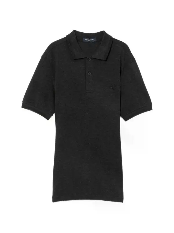 Fred Perry Logo-embroidered Polo Shirt - Grey