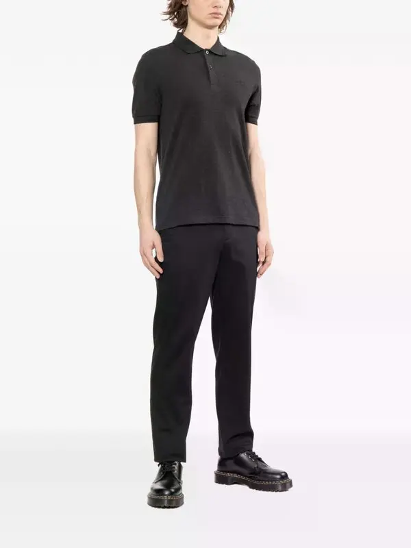 Fred Perry Logo-embroidered Polo Shirt - Grey
