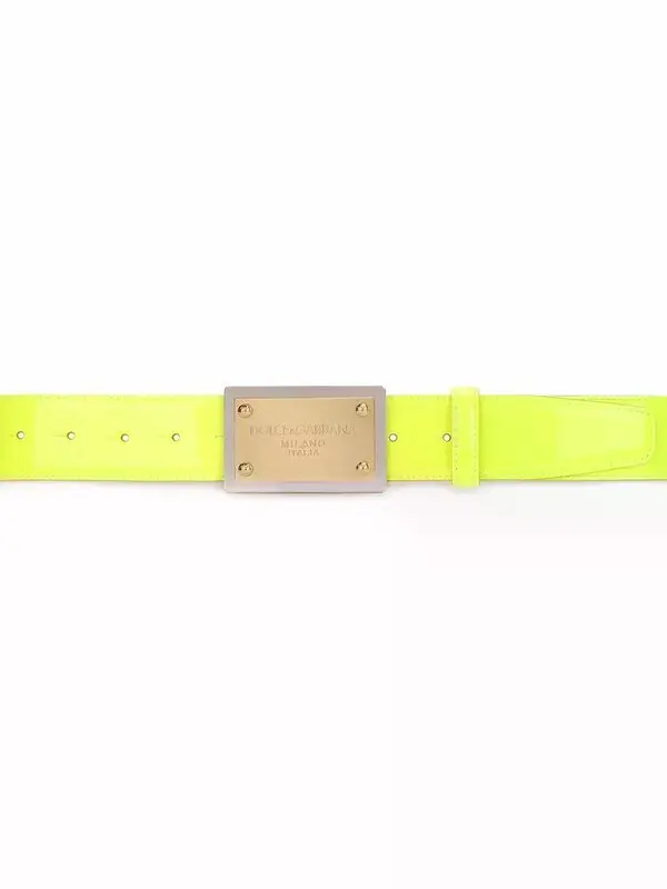 Dolce & Gabbana Logo Plaque Belt