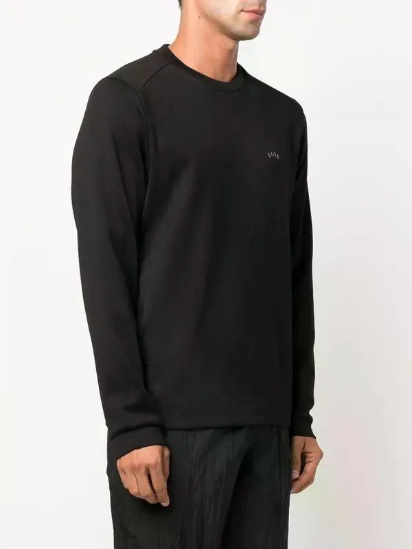BOSS Salbo Curved Logo Print Sweatshirt