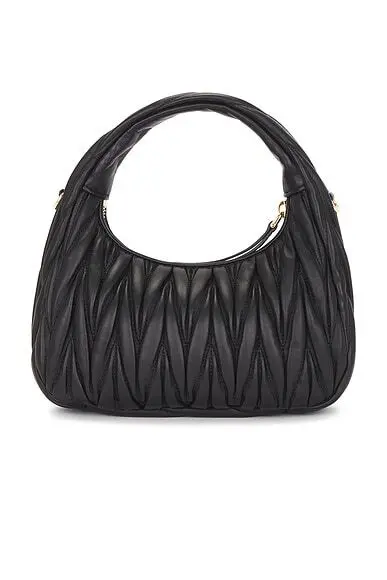 Miu Miu Wander Hobo Bag - Nero