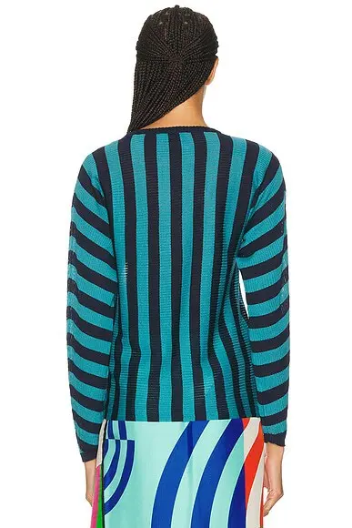 Dries Van Noten Torance Striped Knit Sweater