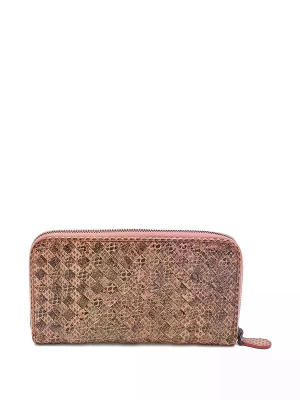 Bottega Veneta Intrecciato Karung Leather Wallet