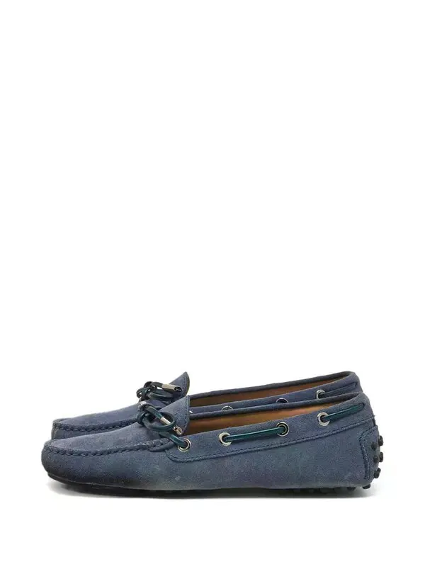 TOD'S Gommino Bow Loafers - Blue