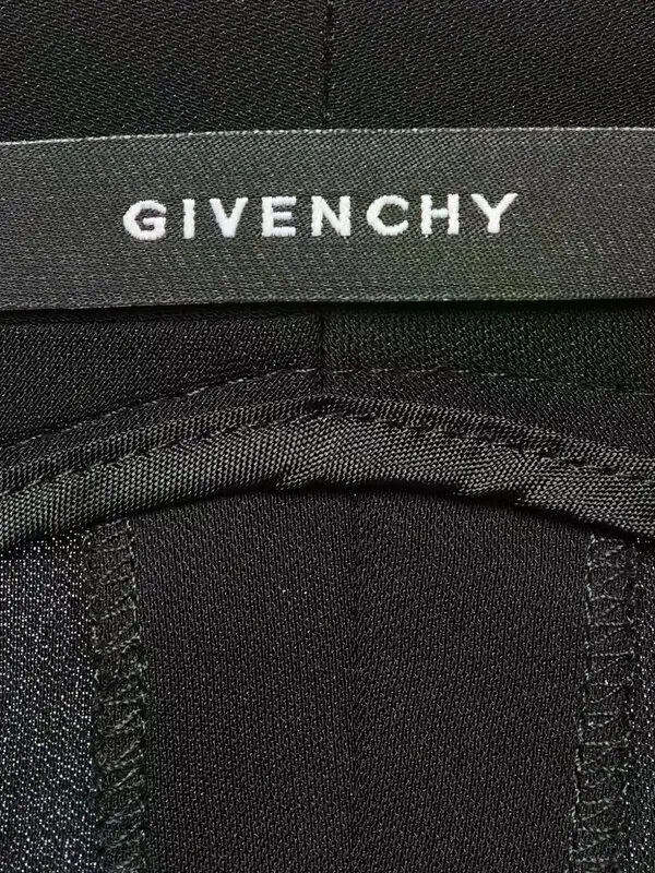 Givenchy Eyelet-embellished Crepe Trousers - Black