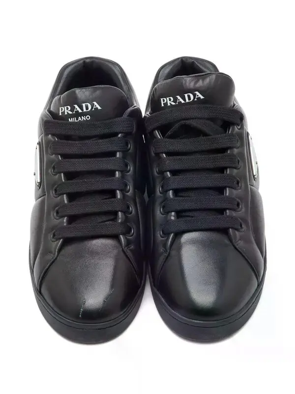 Prada Downtown Padded Leather Sneakers