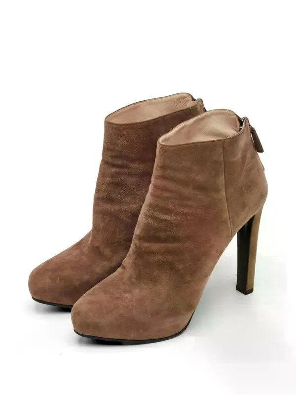 Prada Suede Platform Ankle Boots
