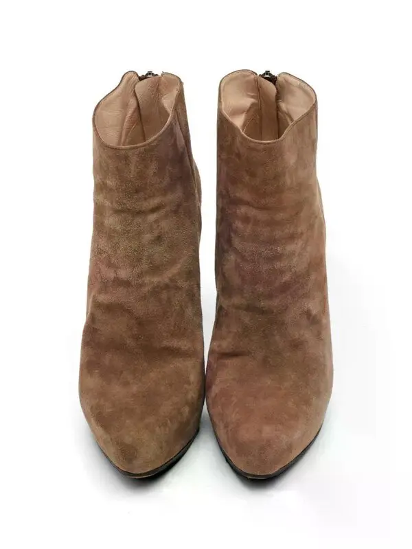 Prada Suede Platform Ankle Boots