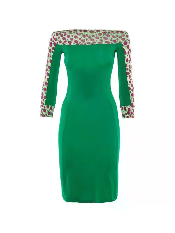 Just Cavalli Printed Off-shoulder Mini Dress
