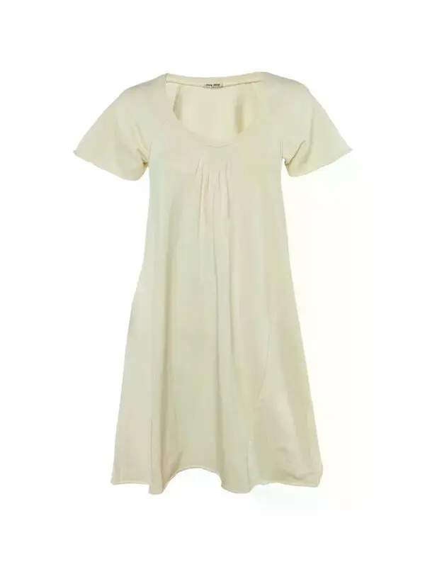 Miu Miu Pleated T-shirt Dress