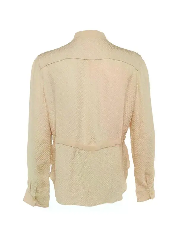 Chloé Textured Tie-waist Shirt