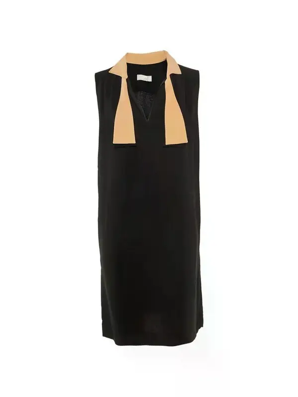 Chloé Crepe Neck Tie-detail Short Dress
